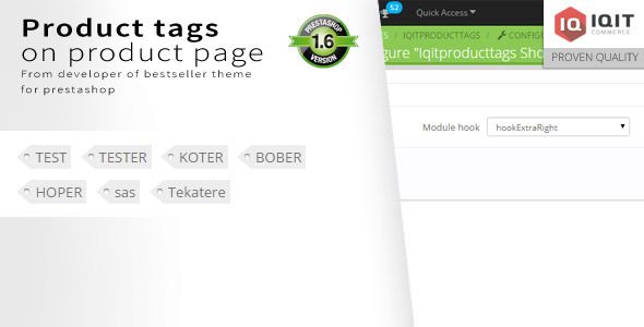 Products tags block on product page - code.market