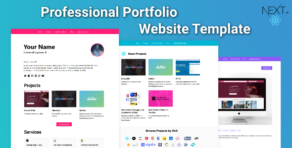 Professional Portfolio Website Template - code.market