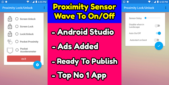Proximity Sensor Wave To Lock Unlock Template Codemarket 6415