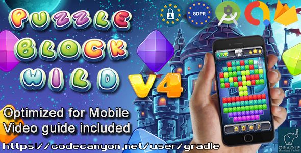 Puzzle Block Wild V4 (Admob + GDPR + Android Studio) - code.market