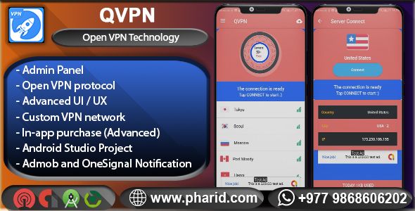 QVPN - Pro Custom VPN with Admin Panel - code.market