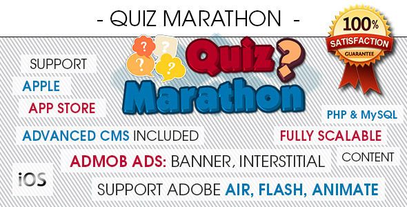 Quiz Marathon Trivia With CMS & Ads - iOS - code.market