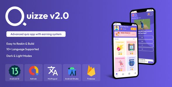 Quizze | Android Quiz App |Android Gaming App | - code.market