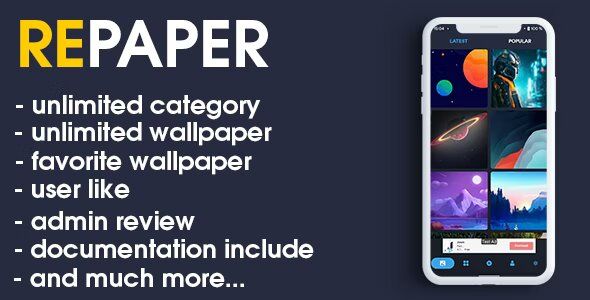 REPAPER - HQ Wallpaper for android - code.market