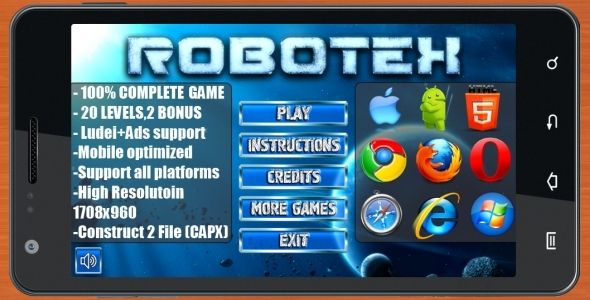 ROBOTEX: PUZZLE - 100% Complete Game! (Construct 3 | - code.market