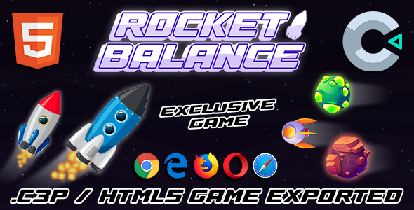Rocket Balance HTML5 / Construct 3 Game - code.market