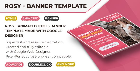 Rosy - HTML5 Animated Banner Ads Template GWD V3 - code.market Rosy - HTML5 Animated Banner Ads Template GWD V3 - code.market