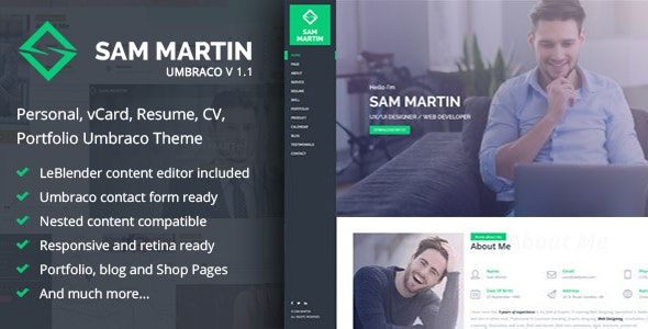 Sam Martin - Umbraco Starter Kit - code.market