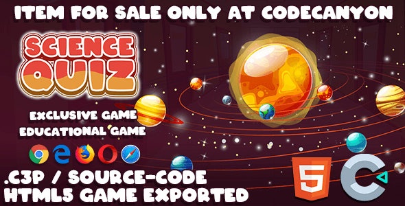 Science Quiz Html5 Game With Construct 3 File Codemarket 3141