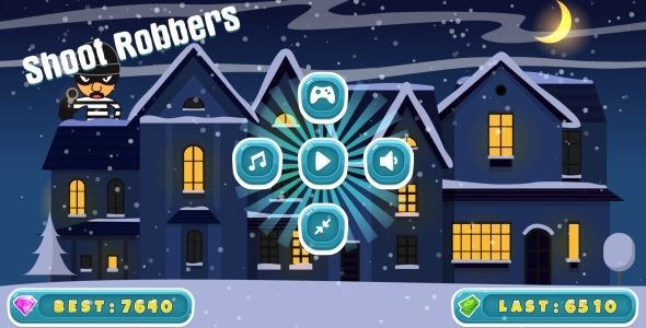 Shoot Robbers Html5 Game Mobile Version Admob Codemarket