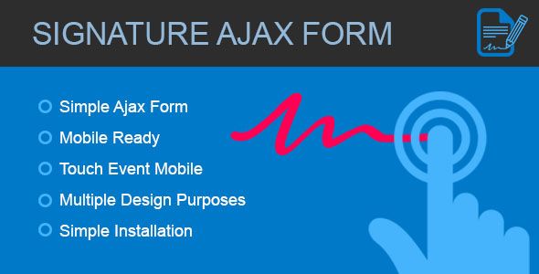 Signature Form - Ajax form with canvas signature - code.market