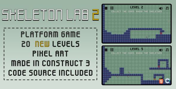 Skeleton Lab 2 - HTML5 Casual game - code.market