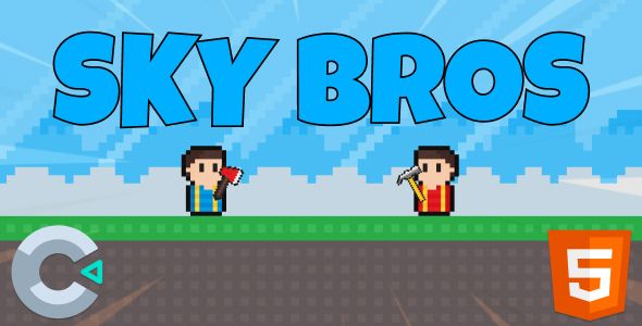 Sky Bros - Two Player - c3p HTML5 game - code.market