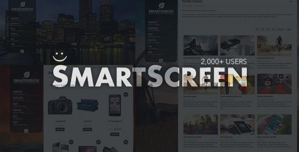SmartScreen fullscreen responsive WordPress theme - code.market