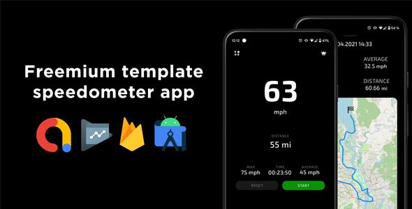 Speedometer and distance - AdMob, In-App Purchase, - code.market