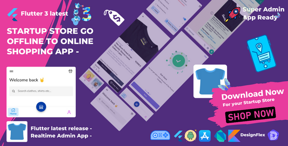 Startup Store Go Offline to Online Shopping App - Flutter 3 Flutter ...