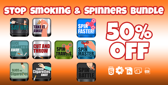 Stop Smoking & Spinners Games Bundle - code.market