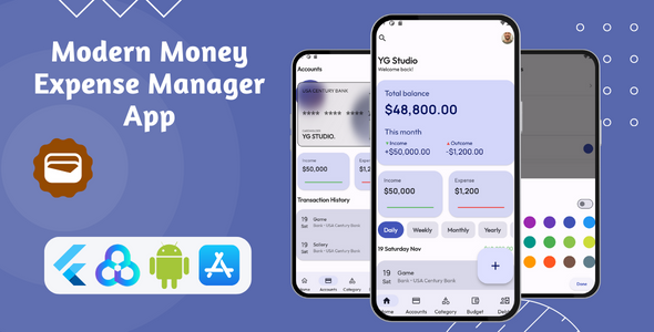 Takshal - Modern Money Manager App | Flutter & Hive | Android & iOS Flutter - code.market