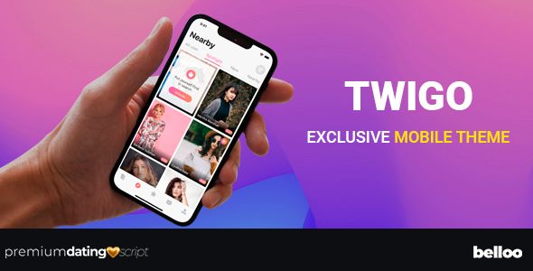 Twigo - Exclusive Mobile Theme - Belloo Dating Software - code.market