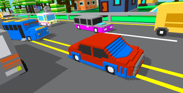 Unity Game Template - Blocky Highway - code.market