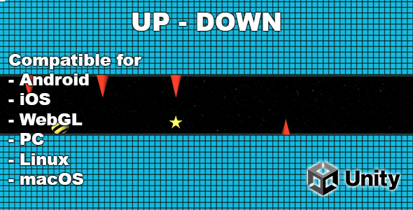 Up Down Unity Game Simple Hyper Casual Game For Android And Ios Codemarket