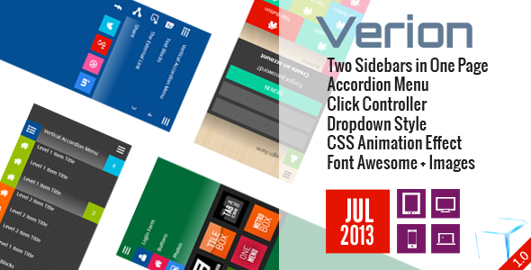 Verion - Widget Accordion Sidebar CSS - code.market