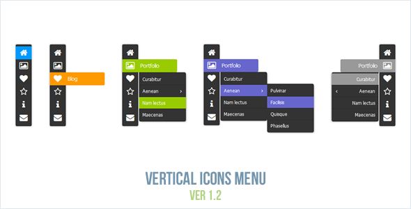 Vertical Icons Menu - code.market