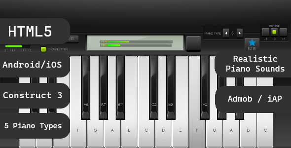 Virtual Piano - HTML5 - code.market