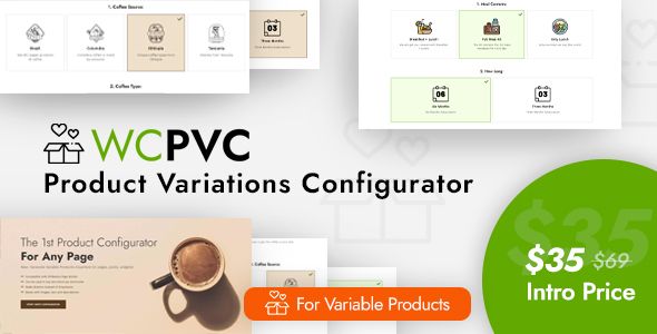 WC Product Variations Configurator on Any Page - code.market