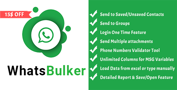 WhatsBulker - Whatsapp Bulk Messages Sender & Numbers Filter - code.market