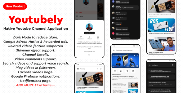 Youtubely - Native Youtube Channel Android App - code.market