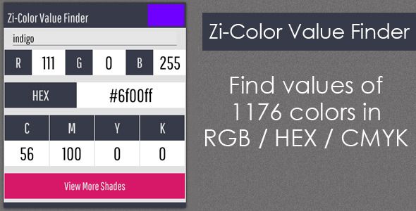 Zi-Color Value Finder - code.market
