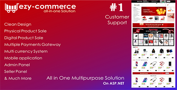 ezycommerce: Multi Vendor Website In ASP.NET - code.market