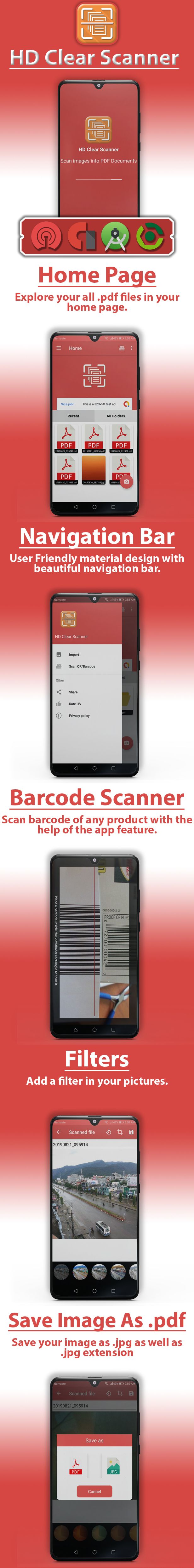 HD Clear Scanner - CamScanner Clone | Images to PDF Quick - code.market