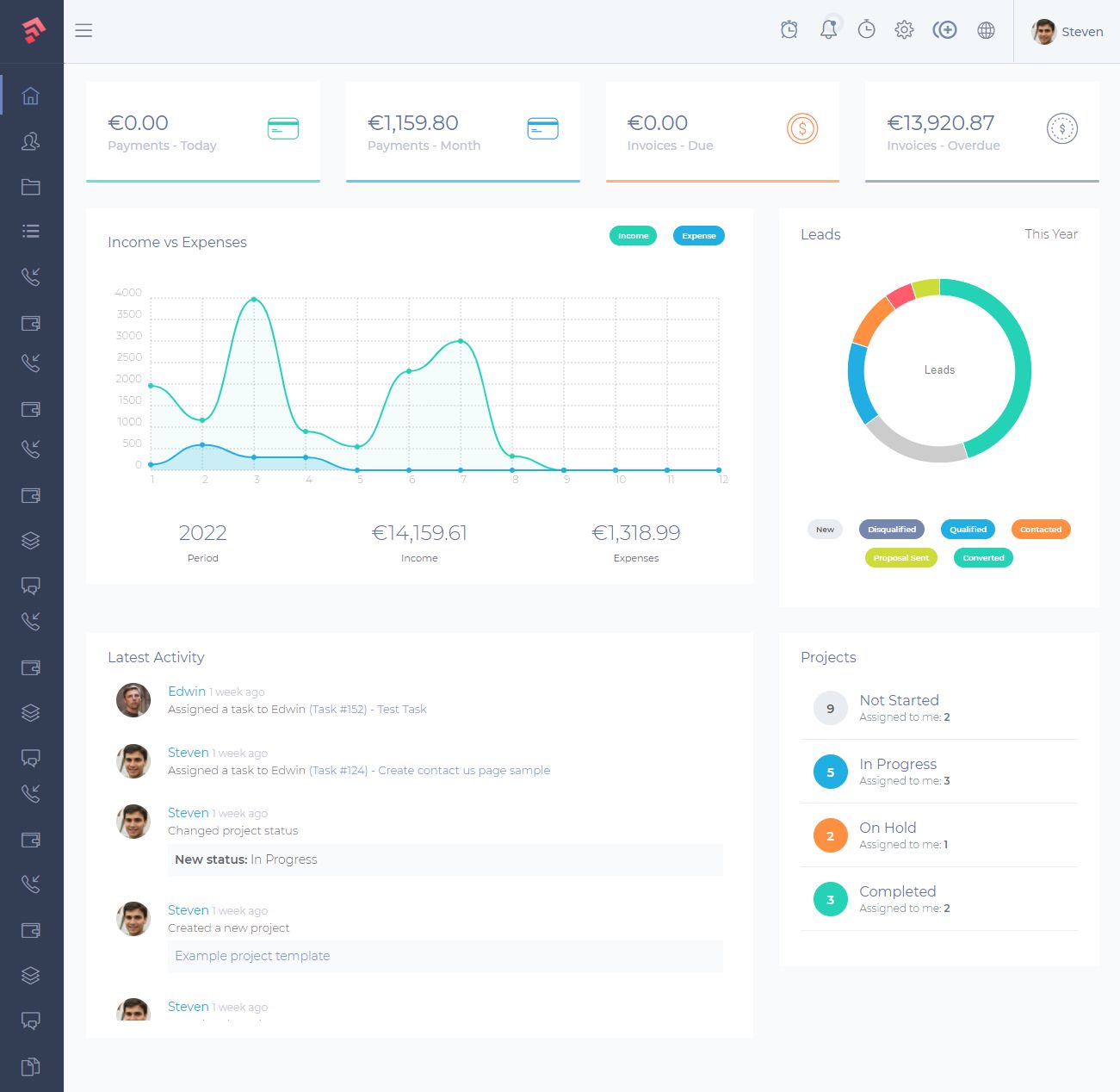 Prestige - Grow CRM Theme - code.market