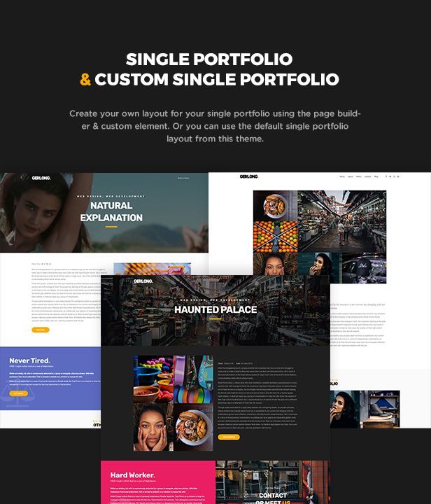 Gerlong - Responsive One & Multi Page Portfolio Theme - code.market