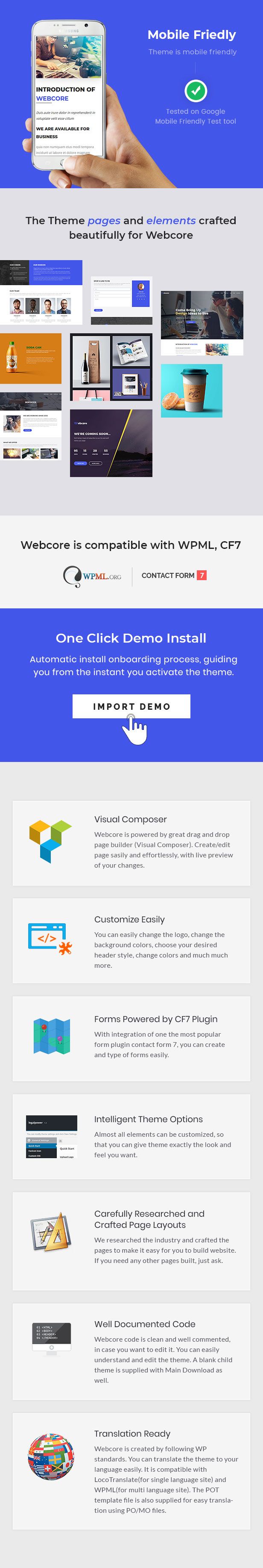 Webcore - Portfolio and Agency WordPress Theme Wordpress Creative ...