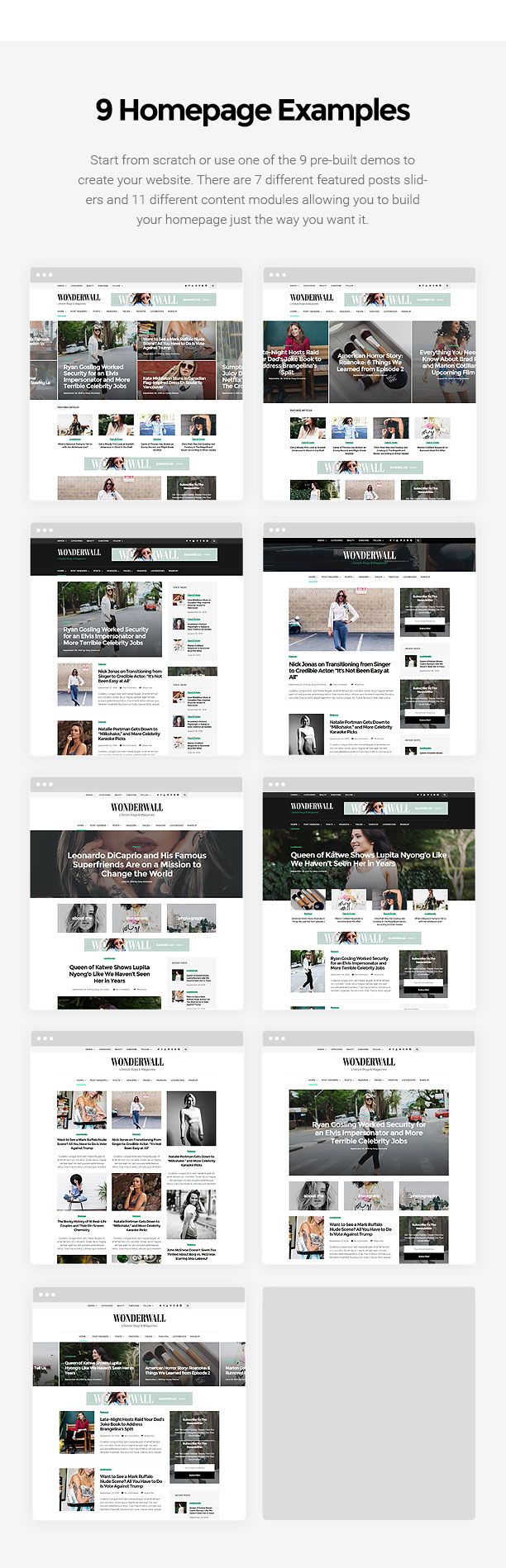 Wonderwall - Responsive Magazine Theme - code.market