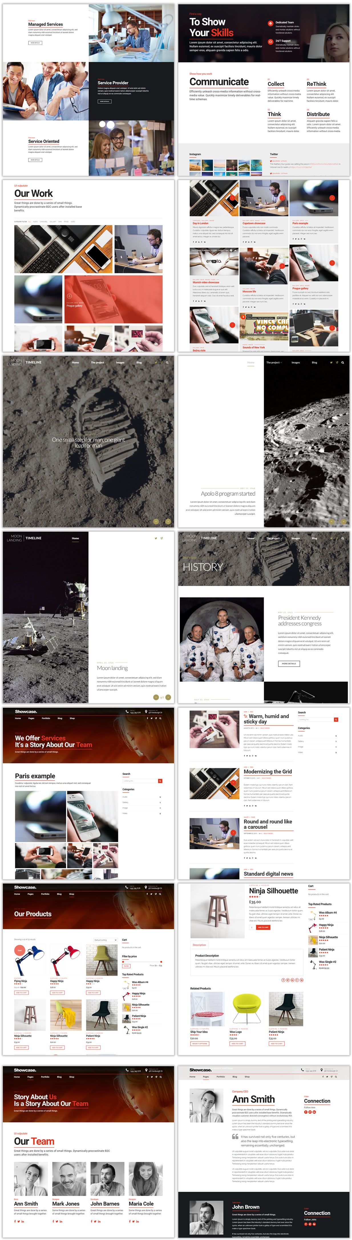Showcase - Fullscreen Slides Wordpress Theme - code.market