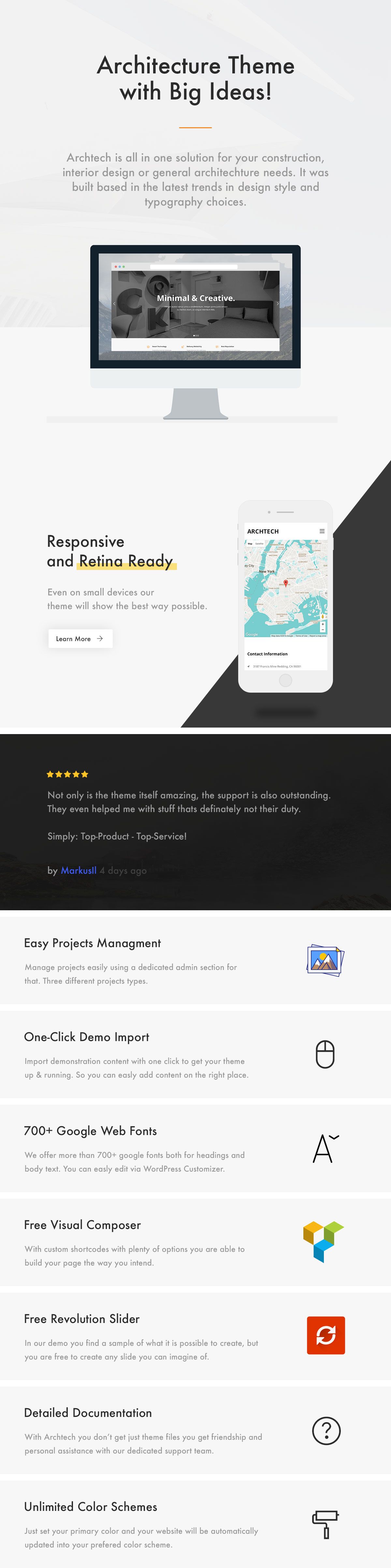 Archtech - A Responsive Architecture WordPress Theme - code.market