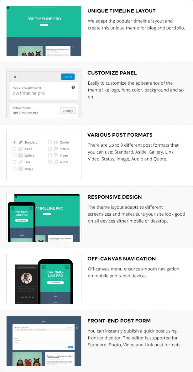 DW Timeline Pro - Reponsive Timeline WordPress Theme - code.market