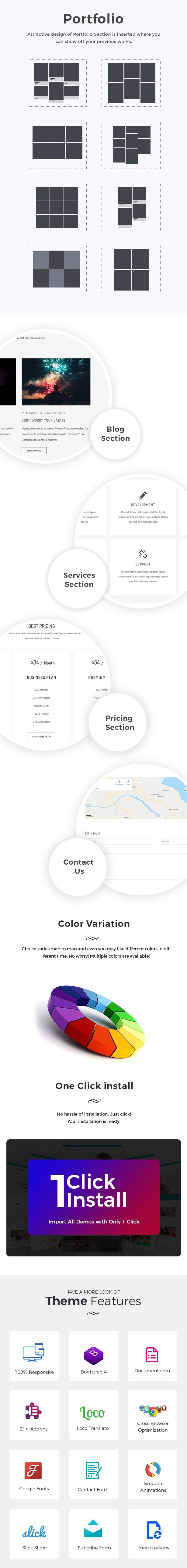 Minimax - Minimal portfolio WordPress Theme - code.market