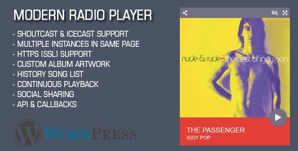 Modern Radio Player - code.market