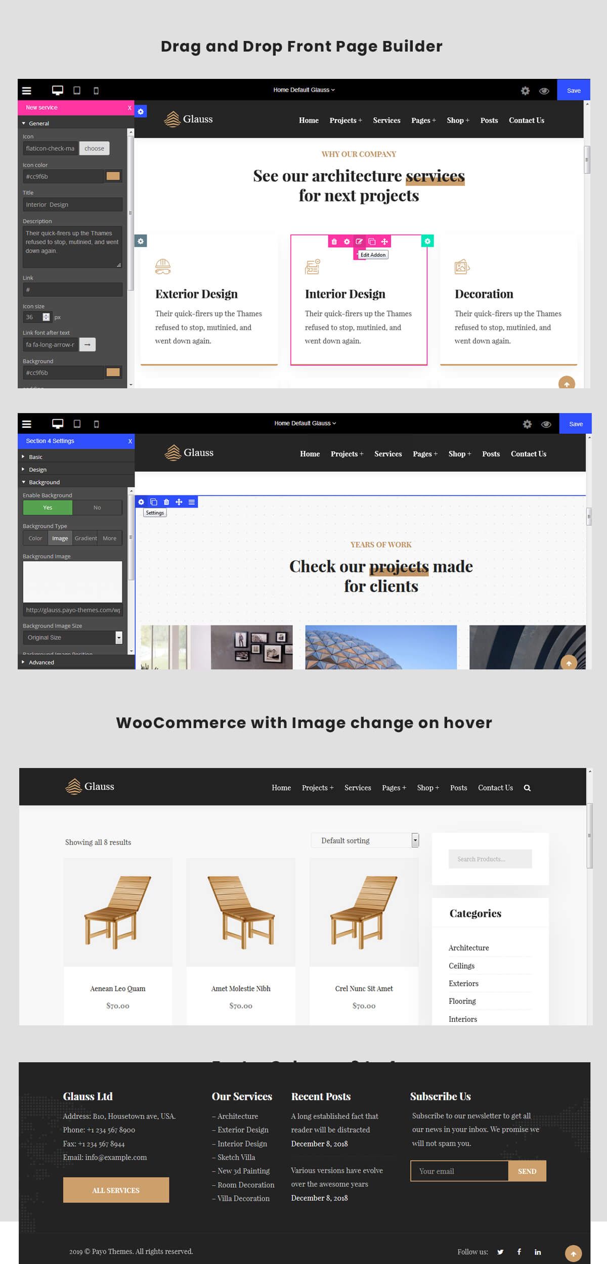 Glauss - Architecture & Creative Design WordPress Theme - code.market