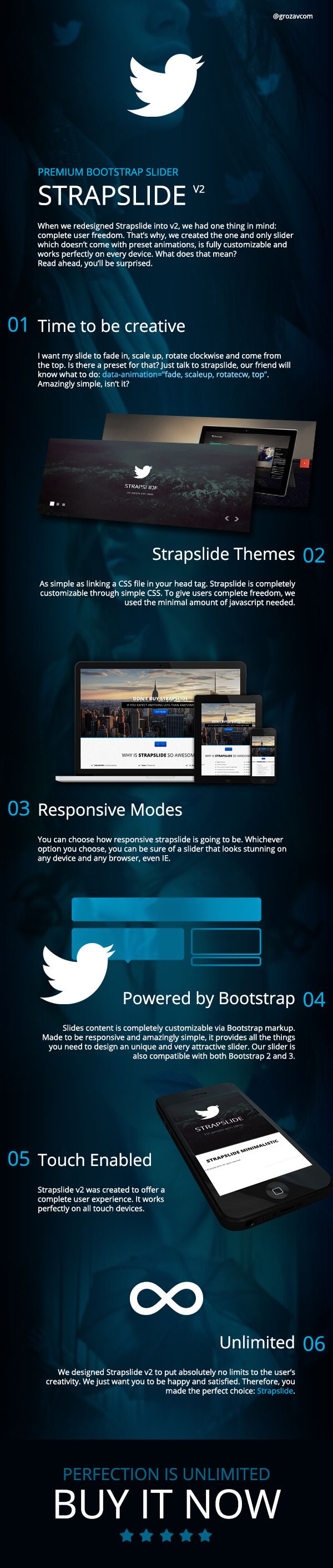 Strapslide - Responsive Bootstrap Slider Plugin - code.market
