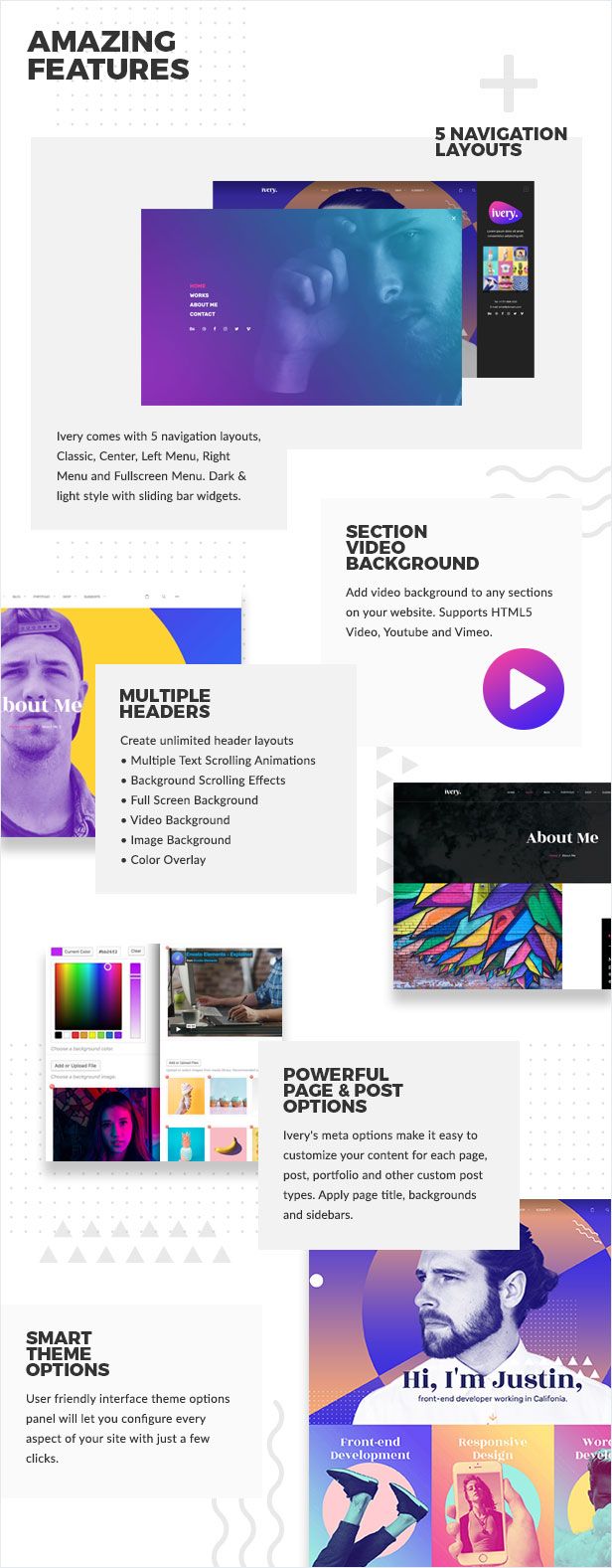 Ivery - Creative Portfolio & CV WordPress Theme - code.market