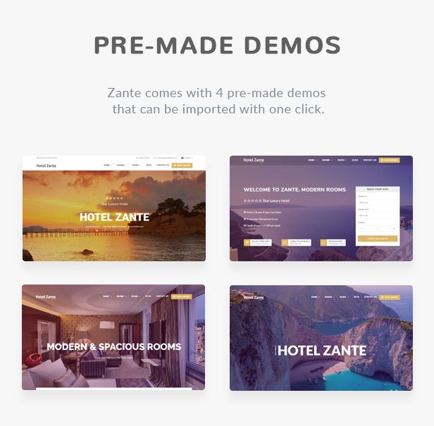 Zante - Hotel Theme - code.market