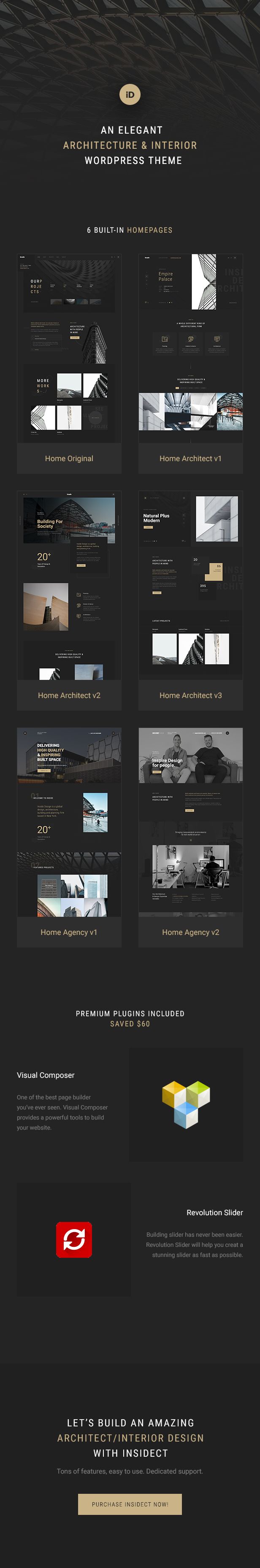 Insidect - Architecture & Interior WordPress Theme - code.market