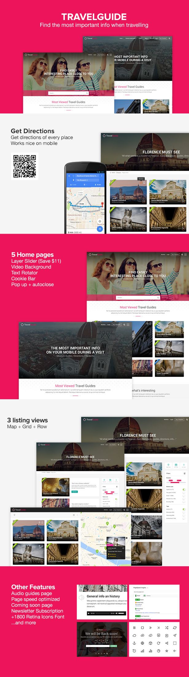 TRAVELGUIDE - Guides, Places and Directions WordPress Theme - code.market