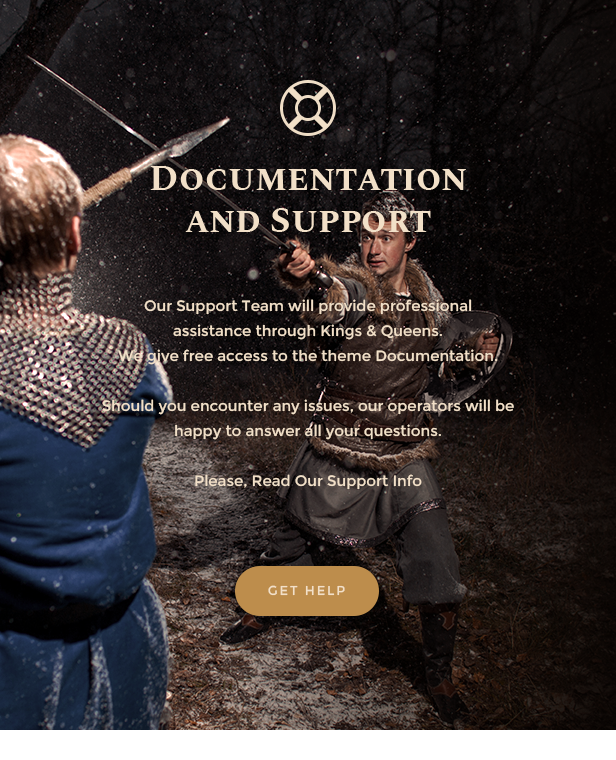 Kings & Queens | Historical War Medieval Reenactment WordPress Theme - code.market